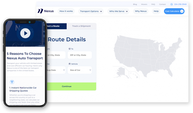 Nexus Auto Transport | Our Work | Riseweb